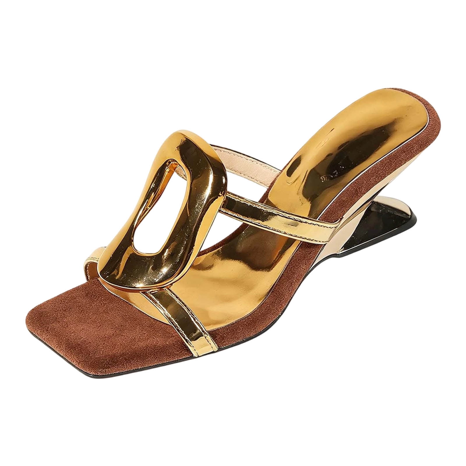 Bohemian Slide Sandals Platform Toe Casual Business Beach Summer Shoes ...