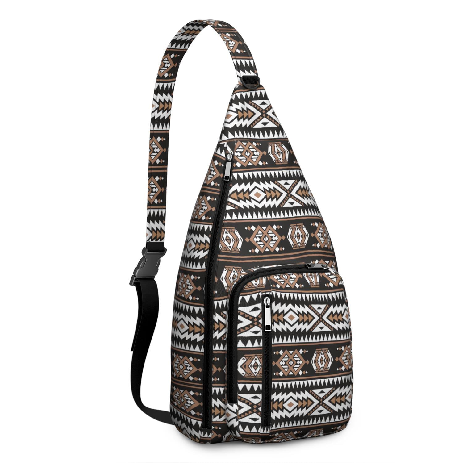 Bohemian Sling Backpack Sling Purse Vintage Ethnic Tribal Style Compact ...