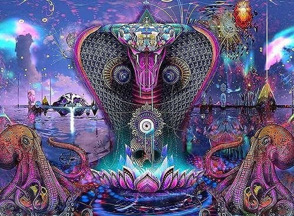 Bohemian Snake Wooden Jigsaw Puzzle, 300 Piece Jigsaw Puzzle ...