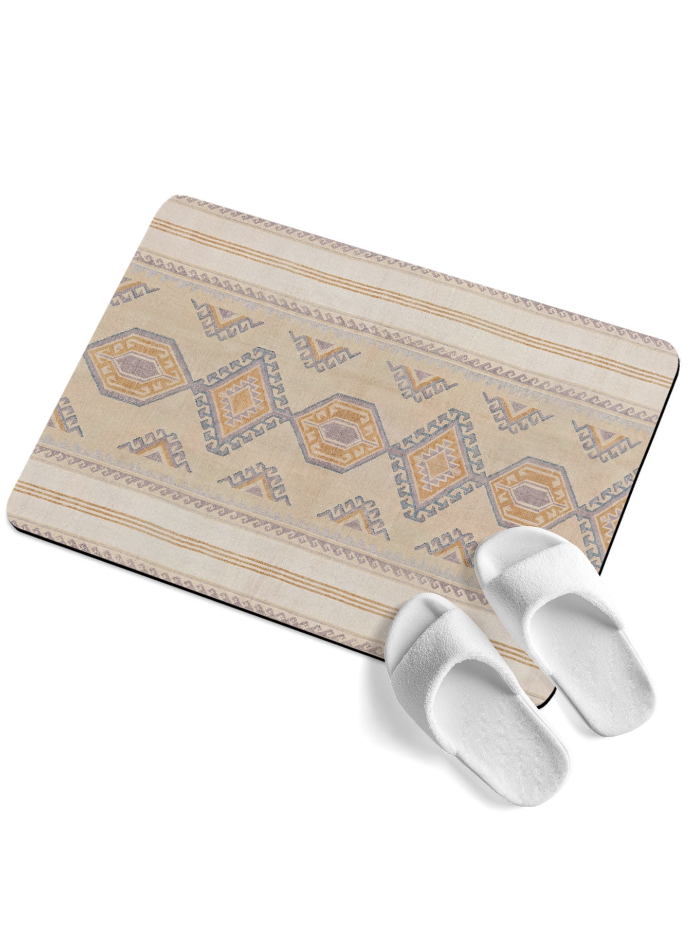 Bohemian Soft Diatomaceous Earth Mat, Traditional Ethic Pattern ...