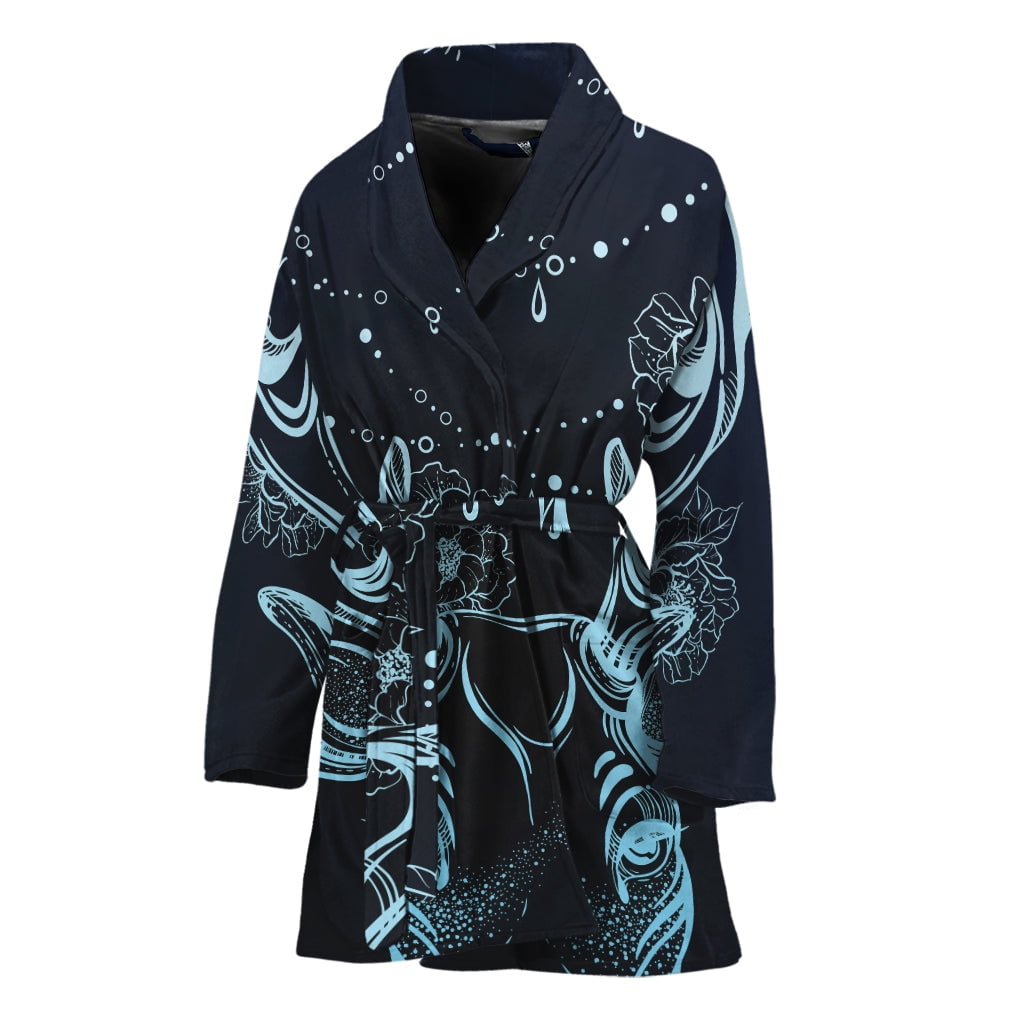 Bohemian Spiritual Deer Women Bathrobe One Size Univeral Fits, Hunter ...