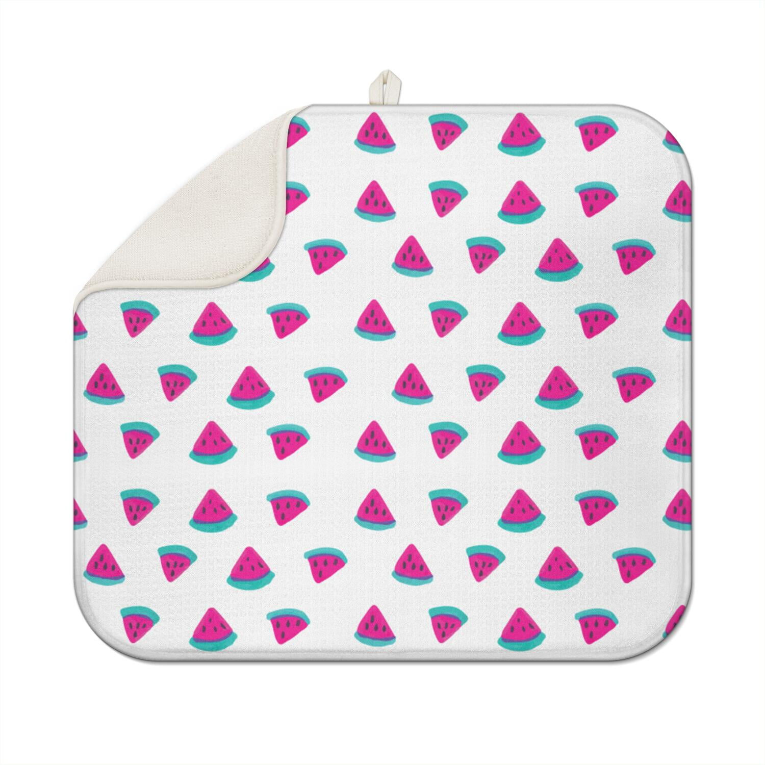 Bohemian Starry Night Dish Mat - Thick 3-Layer Absorbent Countertop Pad ...