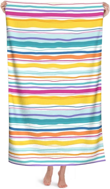 Bohemian Striped Essentials Stuff Adults Gift Modern Style for Pool ...