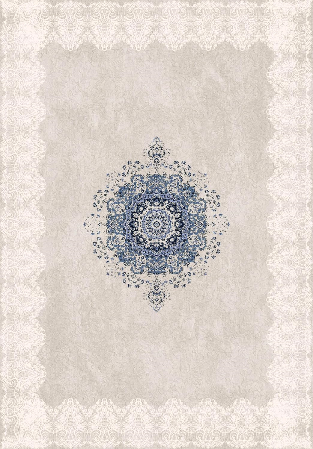 Bohemian Style Area Rug Non Slip Flannel Mandala Carpets for Home ...