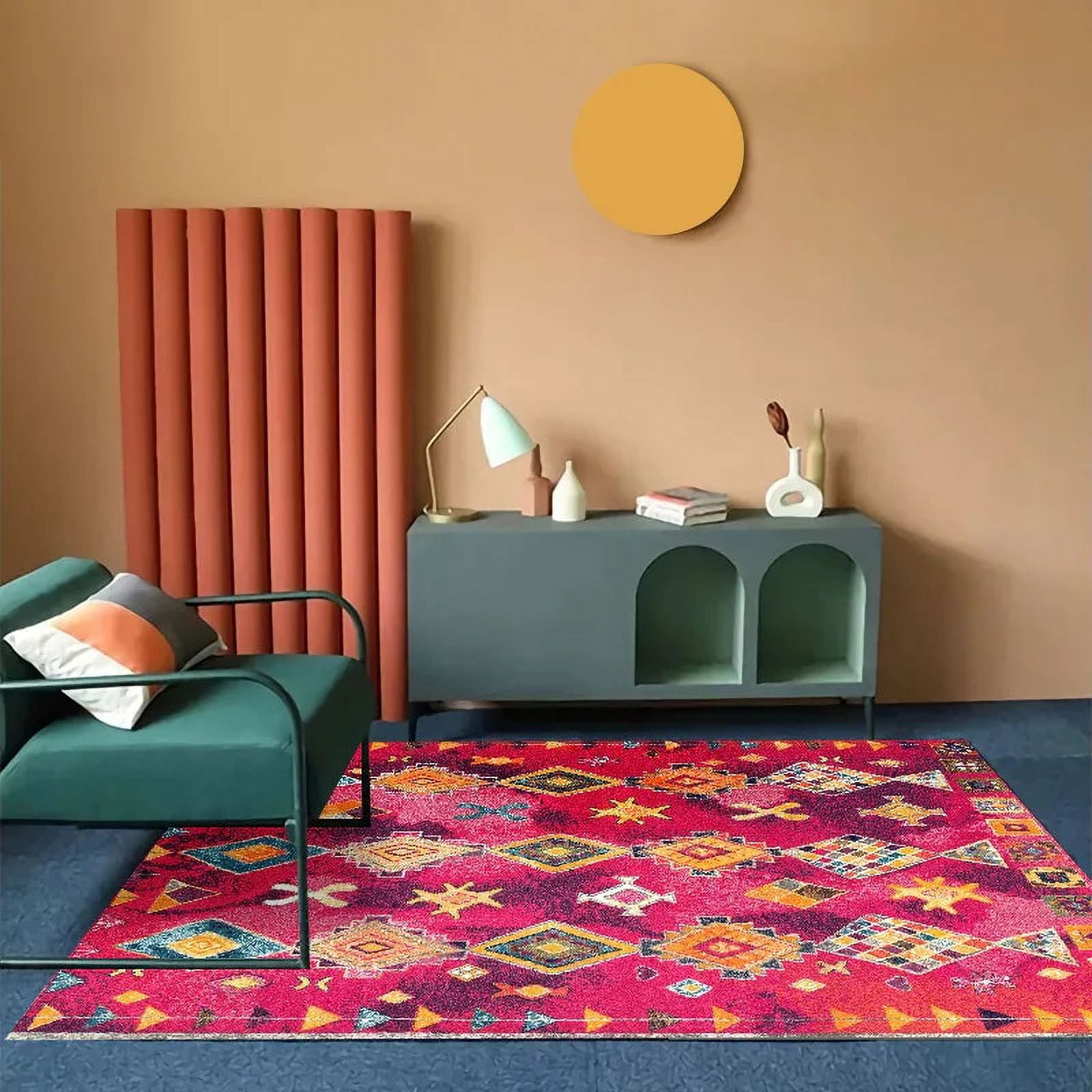 Bohemian Style Carpets for Living Rooms Soft Fluffy Large Bedroom Rug ...