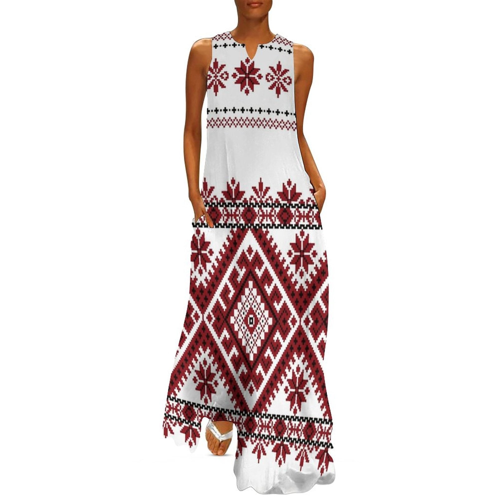 Bohemian Style Embroidery Long Dress Women's Summer Dress Elegant Guest ...