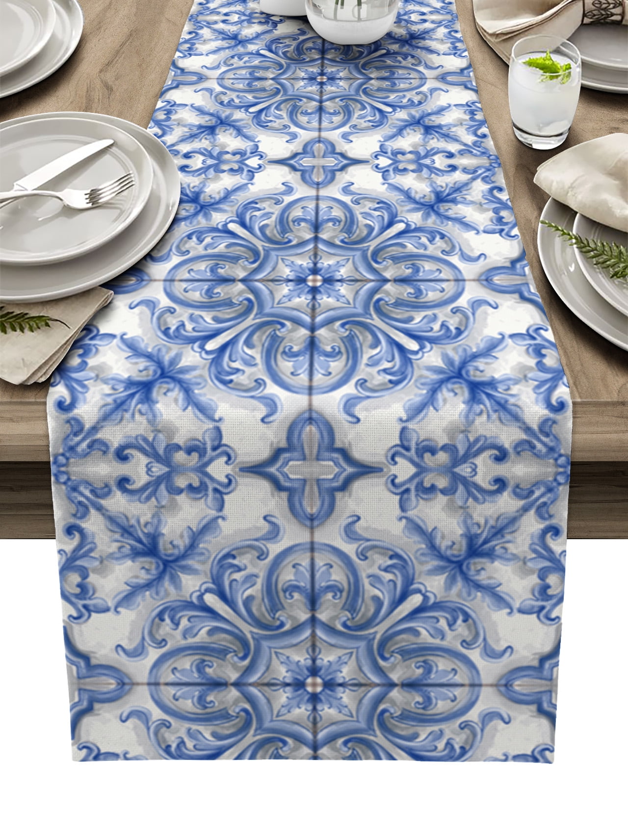Bohemian Style Ethnic Retro Table Runners Kitchen Table ration Dining ...