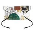 Bohemian Style Half Waist Apron Abstract Art Short Waiter Aprons with 3 ...