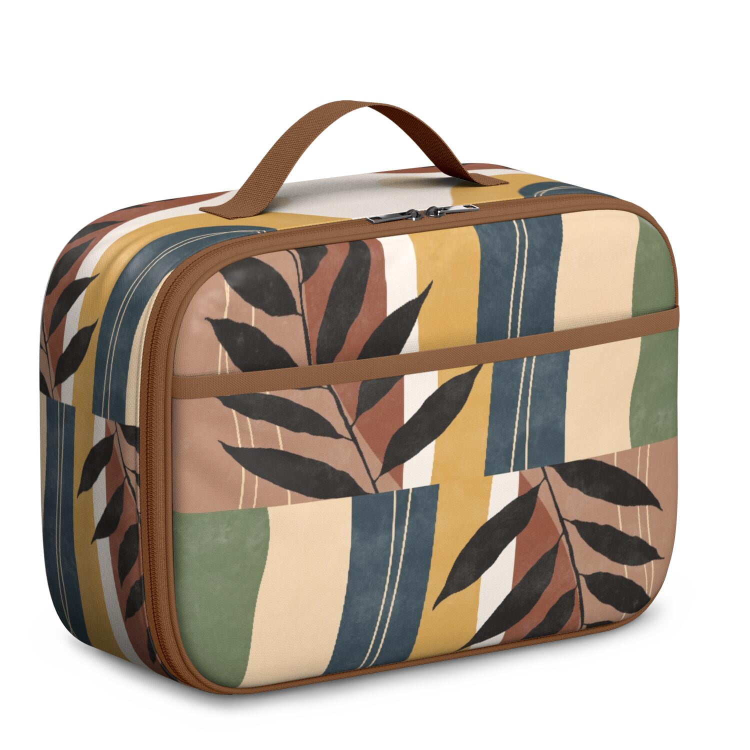 Bohemian Style Insulated Lunch Box, Reusable Thermal Lunch Bag with ...