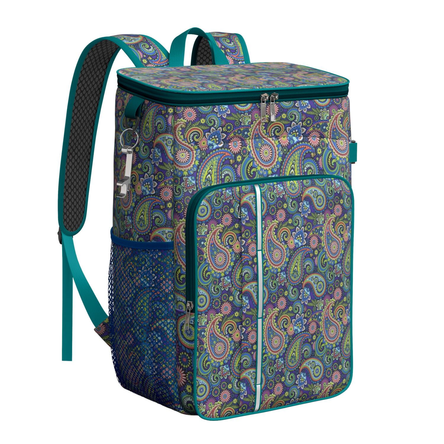 Bohemian Style Lunch Backpack Cooler 26 Cans, Leakproof & Waterproof ...