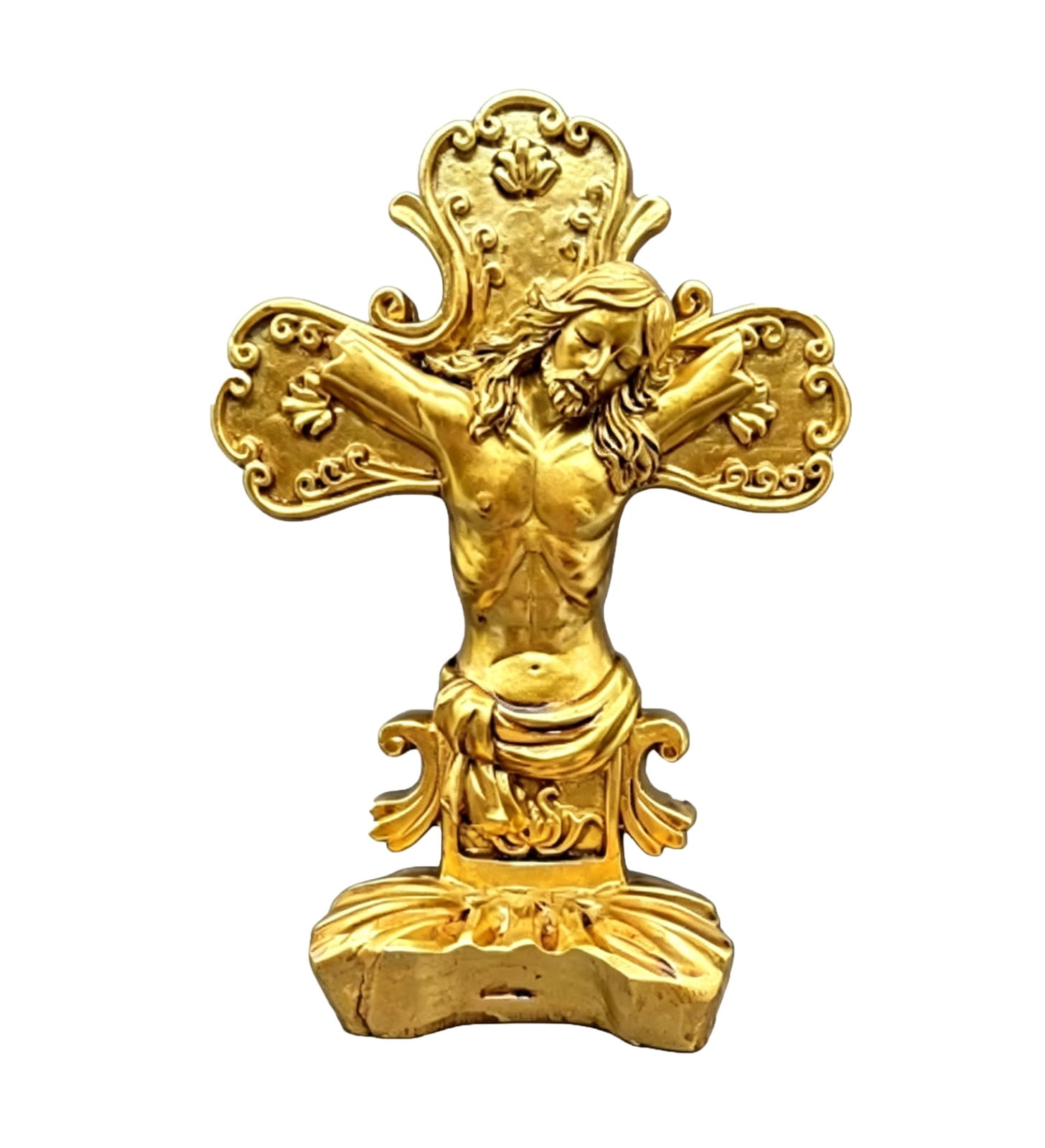 Bohemian Style Ornament Jesus Statue & Cross Figurine Set, Vintage ...