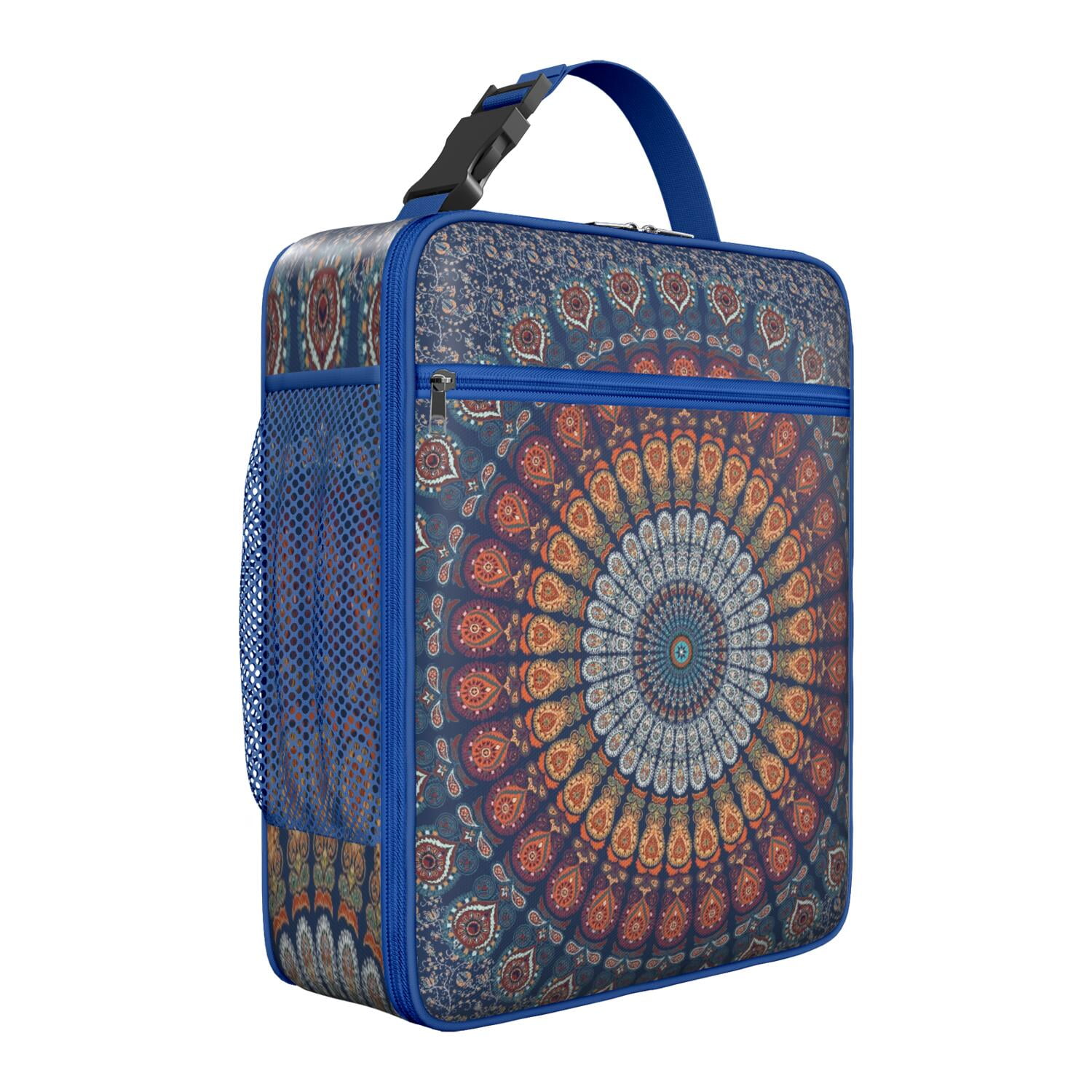Bohemian Style Pastoral Pattern Lunch Box, Rustic Chic Thermal Bag for ...