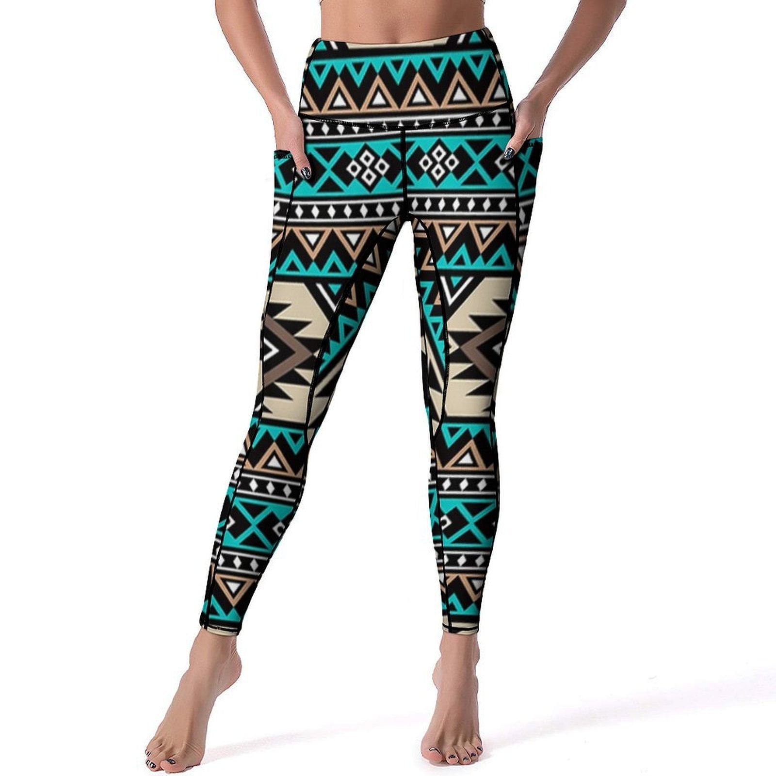 Bohemian Style Pattern Ethnic Minority Characteristics Leggings Fitness ...
