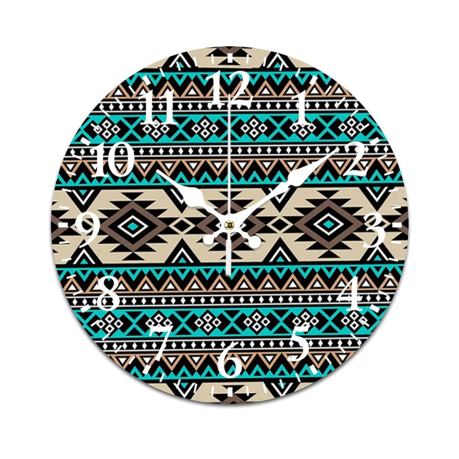 Bohemian Style Pattern Ethnic Minority Characteristics Wall Clock ...