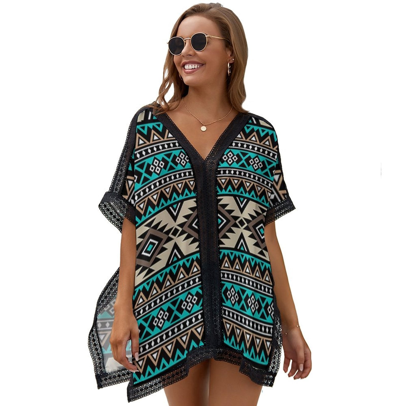 Bohemian Style Pattern Ethnic Minority Characteristics Women's Swimsuit ...