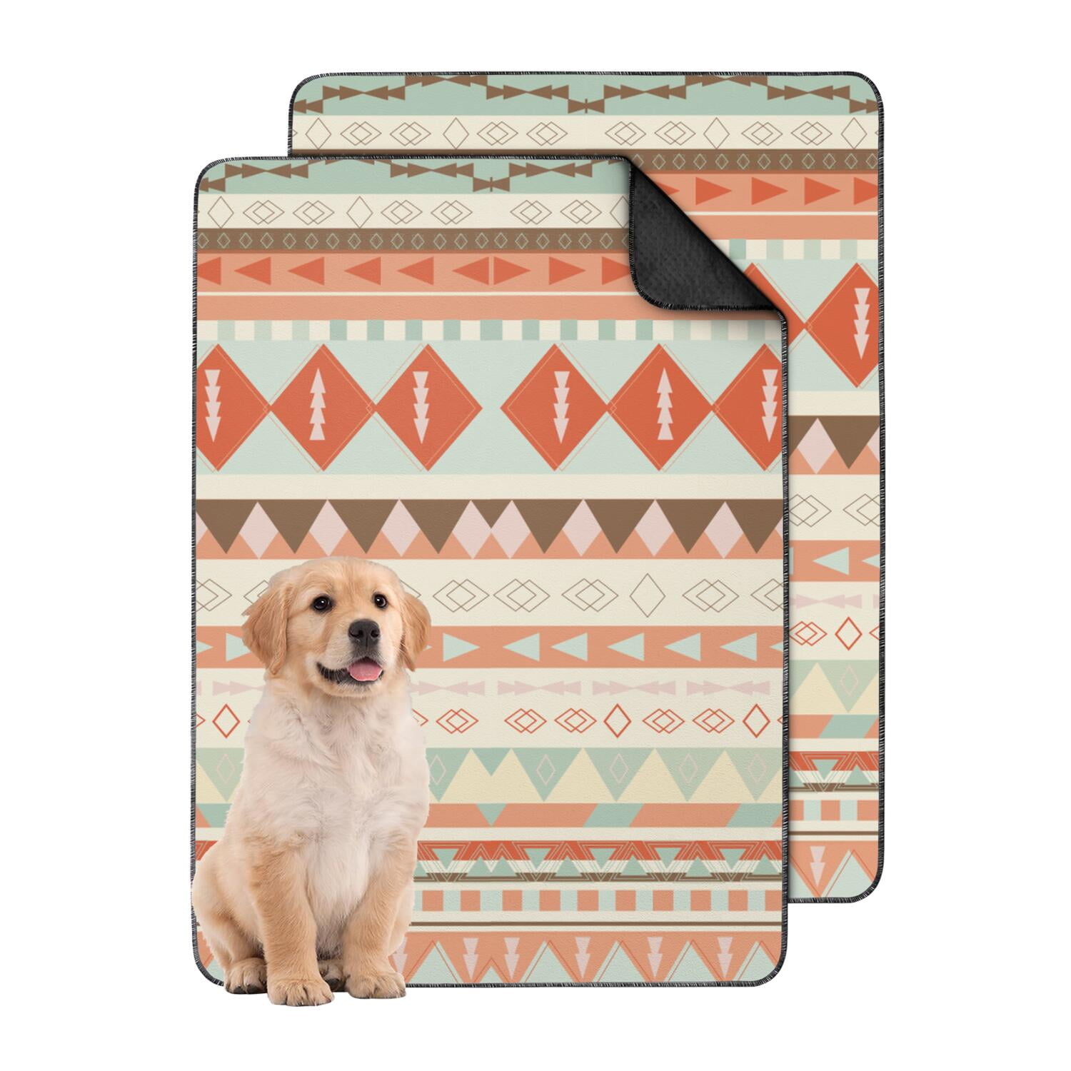 Bohemian Style Pattern Washable Potty Pads, 24x36 Reusable Dog Pads ...