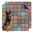 Bohemian Style Pet Crate Pad Washable, 48x48 Inch Reusable Training Mat ...