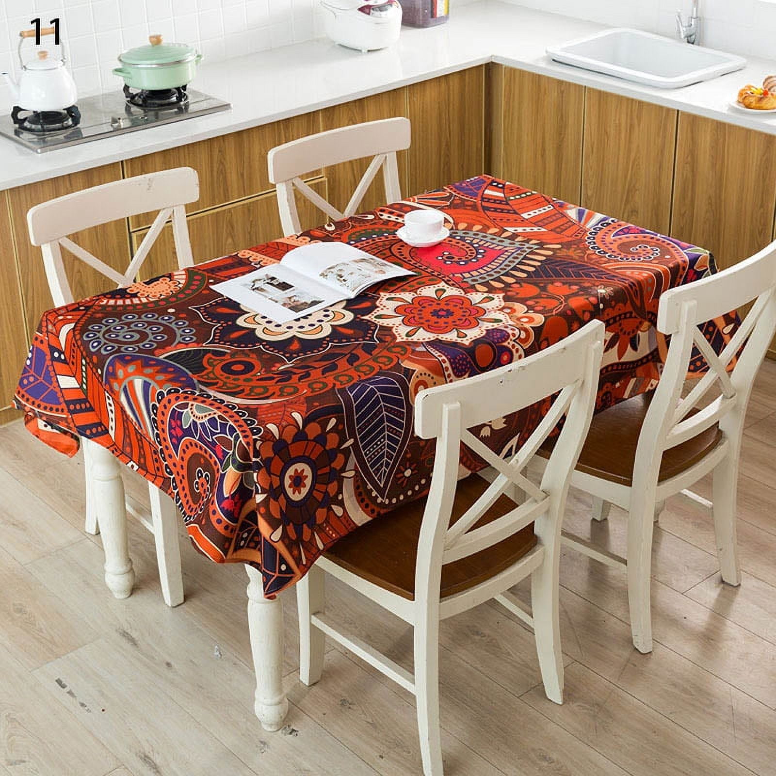 Bohemian Style Printed rative Tablecloth Rectangular Wedding Banquet ...
