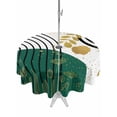 Bohemian Style Round Outdoor Tablecloth with Umbrella Hole Abstract Art ...