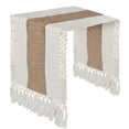 Bohemian Style Table Runner with Woven Pattern and Tassel Fringe for ...