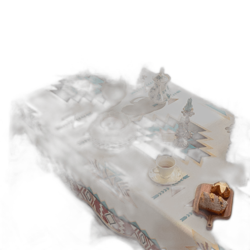 Bohemian Style Tablecloth Cotton Tassel Tablecloth Outdoor Living Room ...