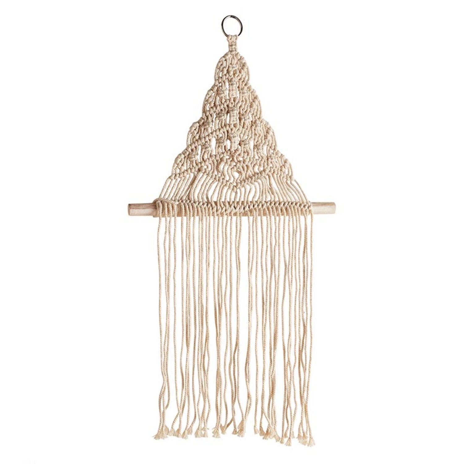 Bohemian Style Triangle Decor | Macrame Decorative Wall Hanging | 25" x ...