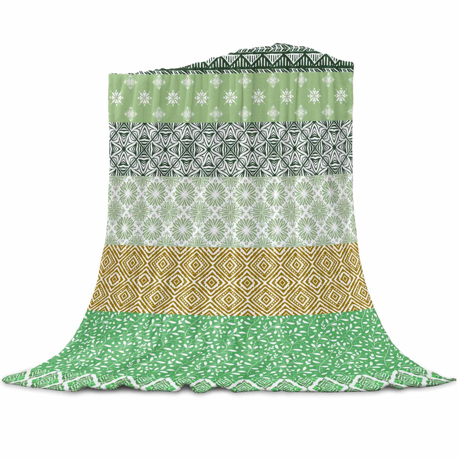 Bohemian Style Tribal Art Blankets Portable Soft Throw Blanket for Bed ...
