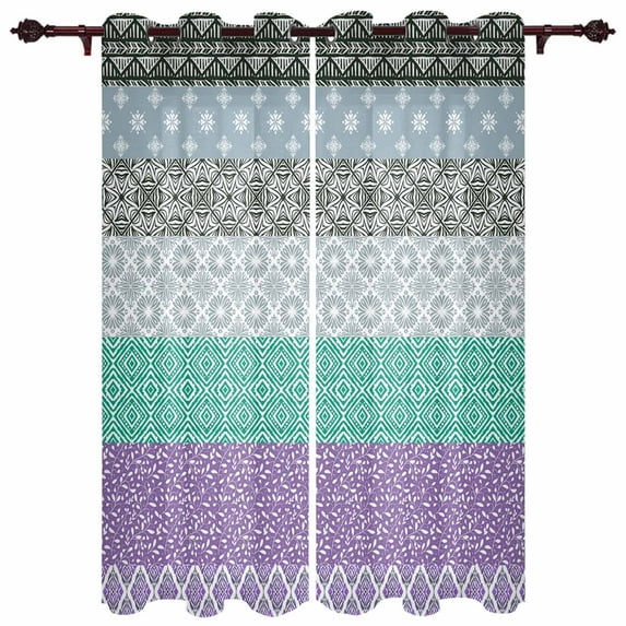 Bohemian Style Tribal Art Curtains for Living Room Window Curtain for ...