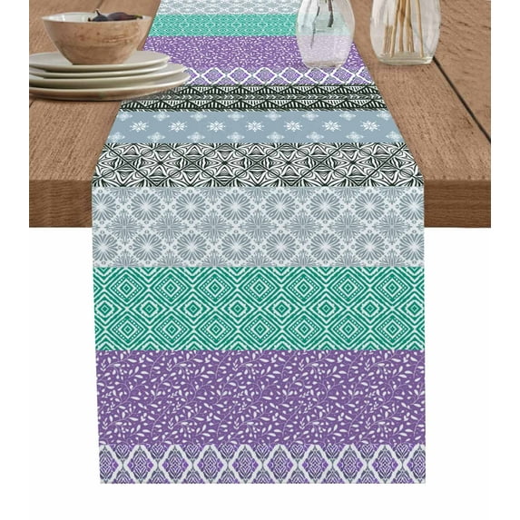 Bohemian Style Tribal Art Table Runner Wedding r Table Runner Holiday ...