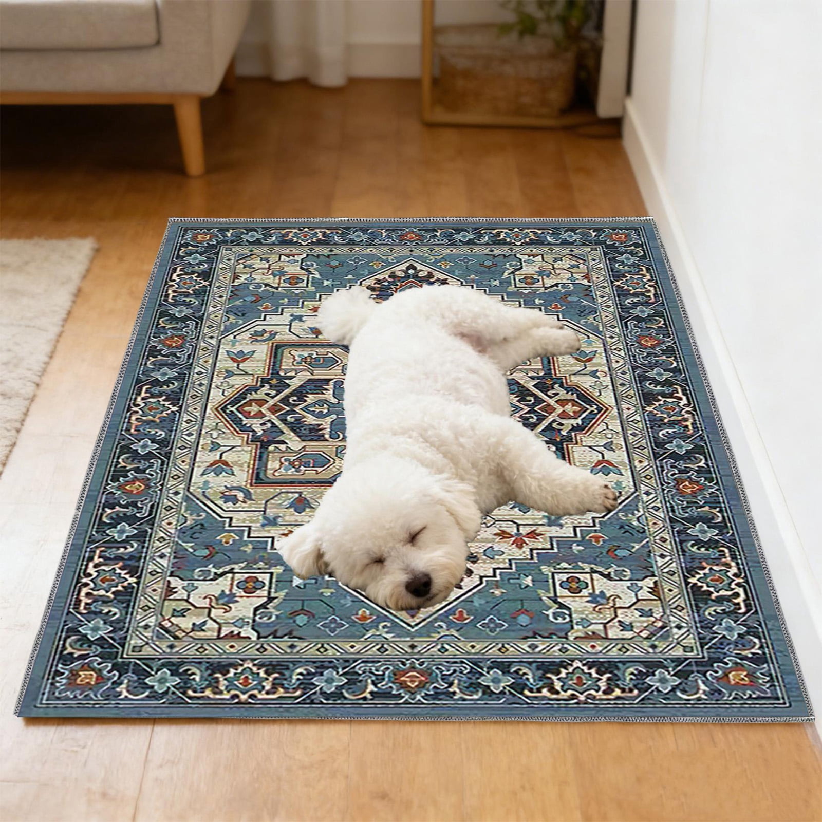 Bohemian Style Washable Pet Pee Pad for Cats Dogs Reusable Waterproof ...