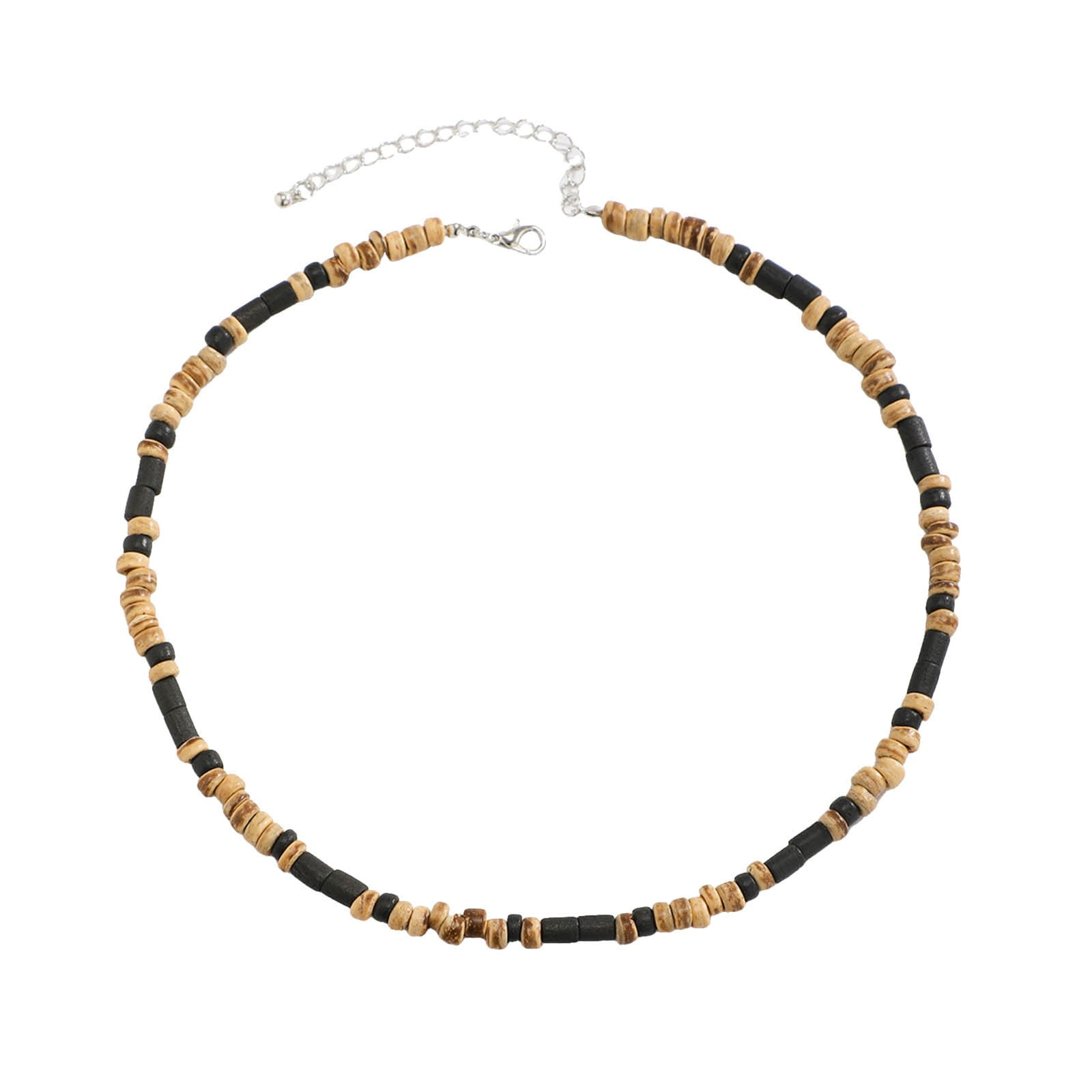 Bohemian Style Wood Beads Necklace Men's Necklace For Men Summer Beach ...
