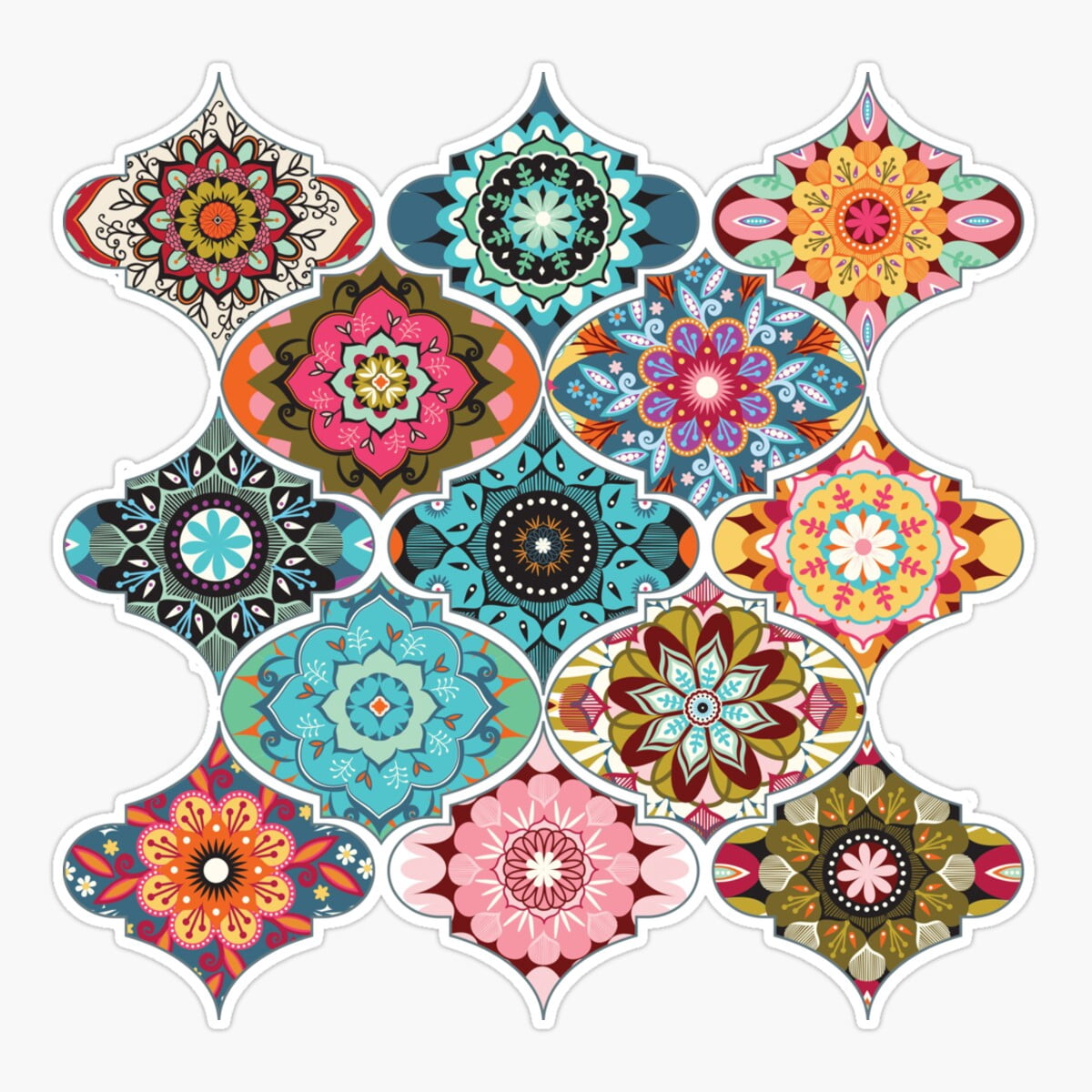 Bohemian Summer Art Vinyl Decal Sticker - Walmart.com