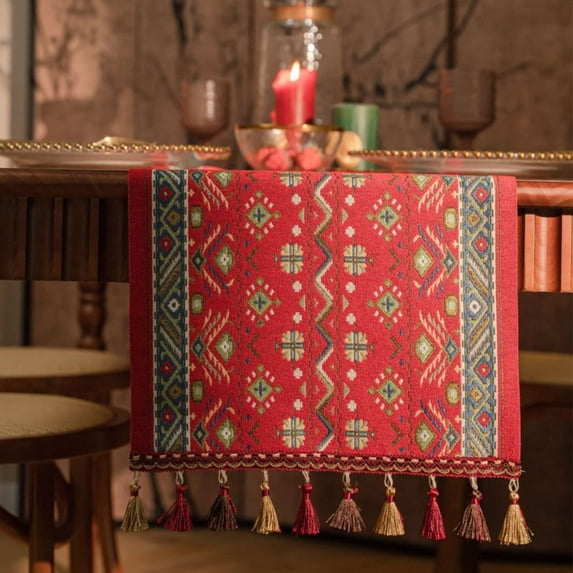 Bohemian Table Runner 14x71 Inch – Long Table Decor for Thanksgiving ...
