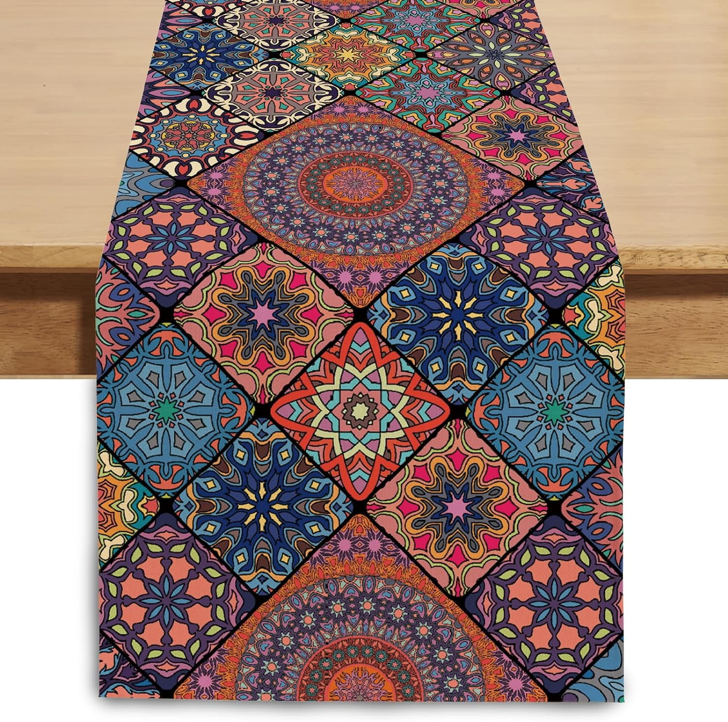 Bohemian Table Runner 90 Inches Long, Vintage Seasonal Table Runners ...