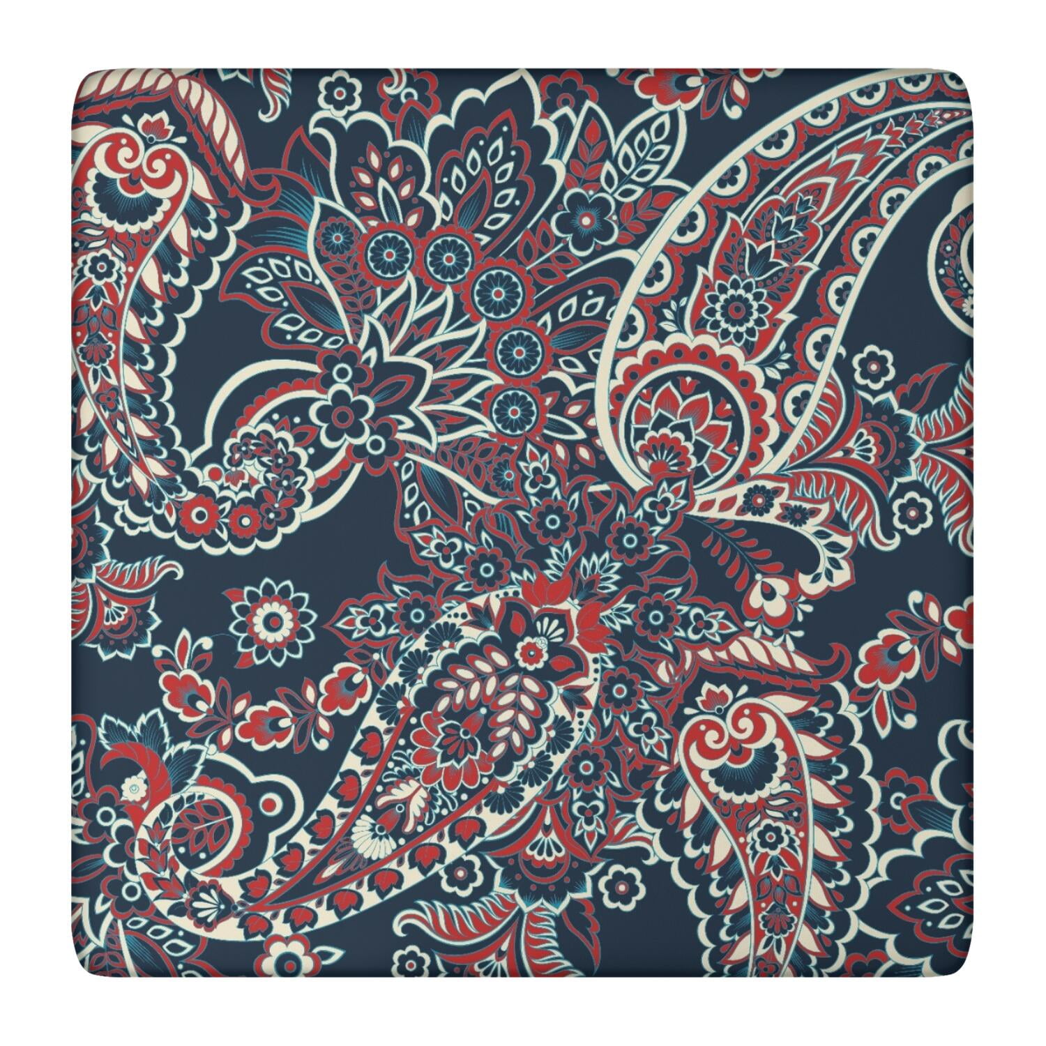 Bohemian Tablecloth Square Artistic Hippie Style, Waterproof Vinyl Tab ...