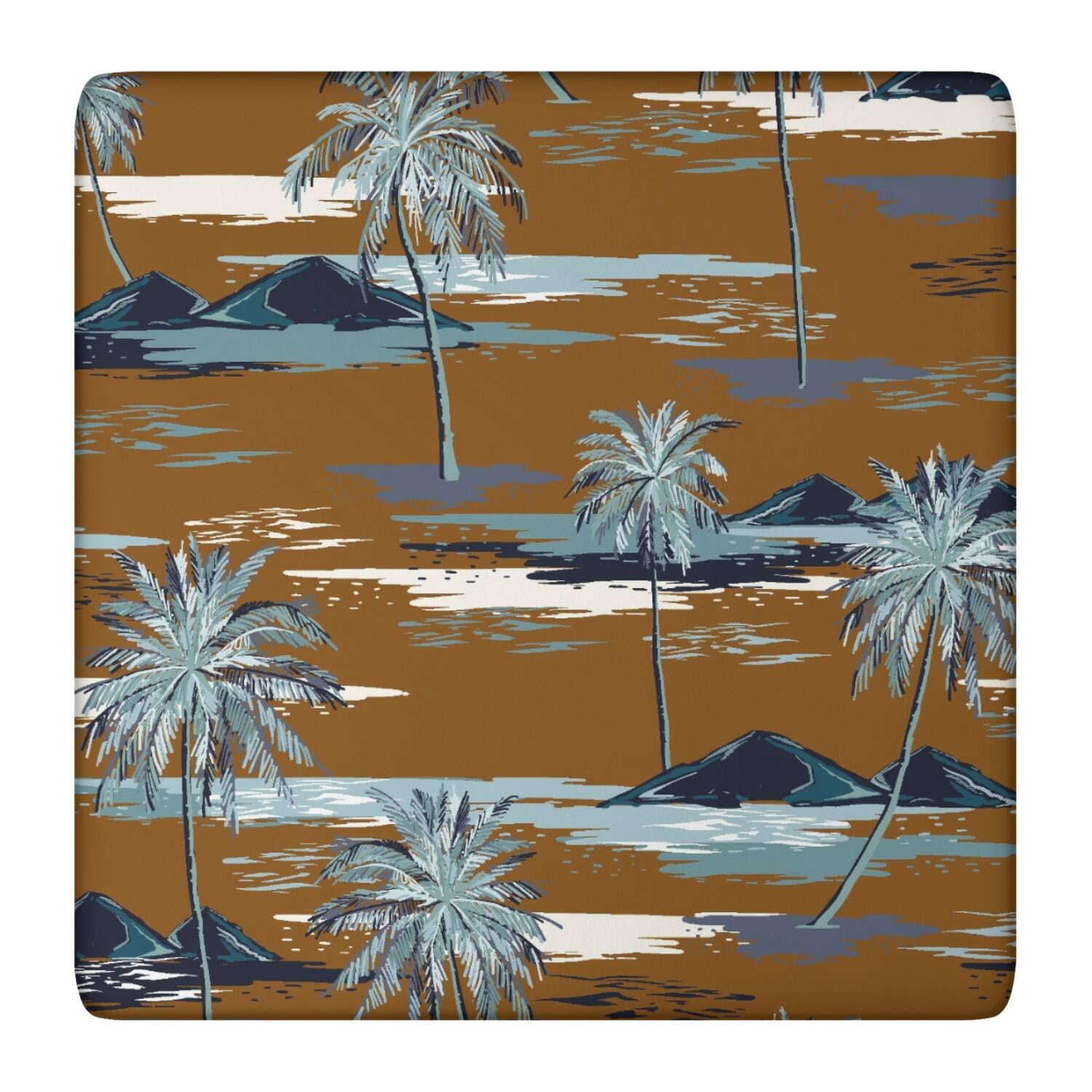 Bohemian Tablecloth Square Artistic Hippie Style, Waterproof Vinyl Tab ...