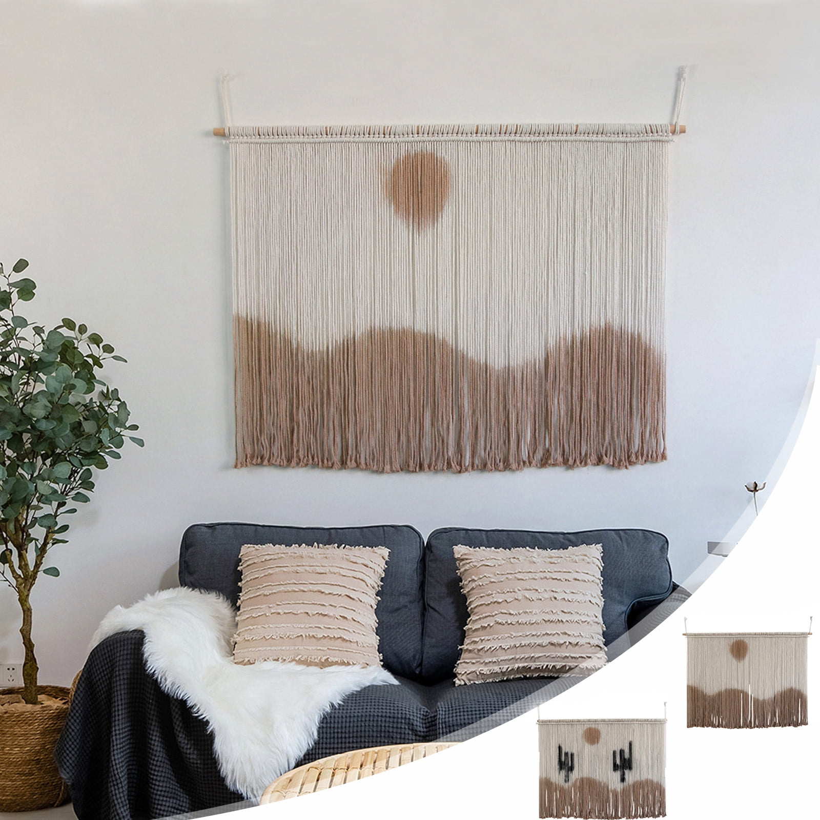 Bohemian Tapestry Wall Hanging,Lace Fringe Decor,Hand Woven Fabric ...