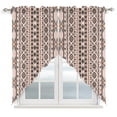 Bohemian Texture Swag Curtain Valance for Window 2 Panels Abstract ...