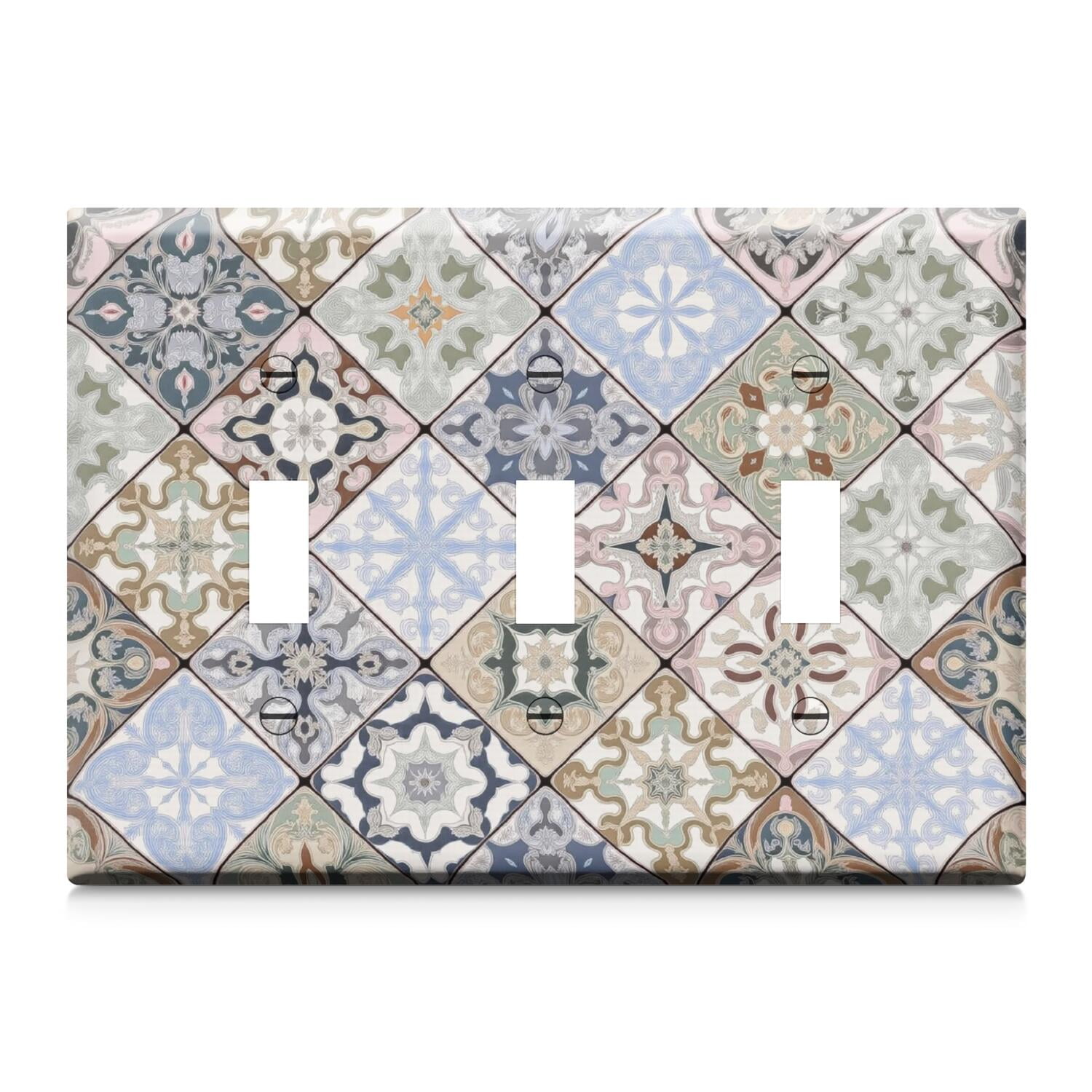 Bohemian Tribal 3 Toggle Switch Cover Funky Vintage Boho Decorative 3 ...