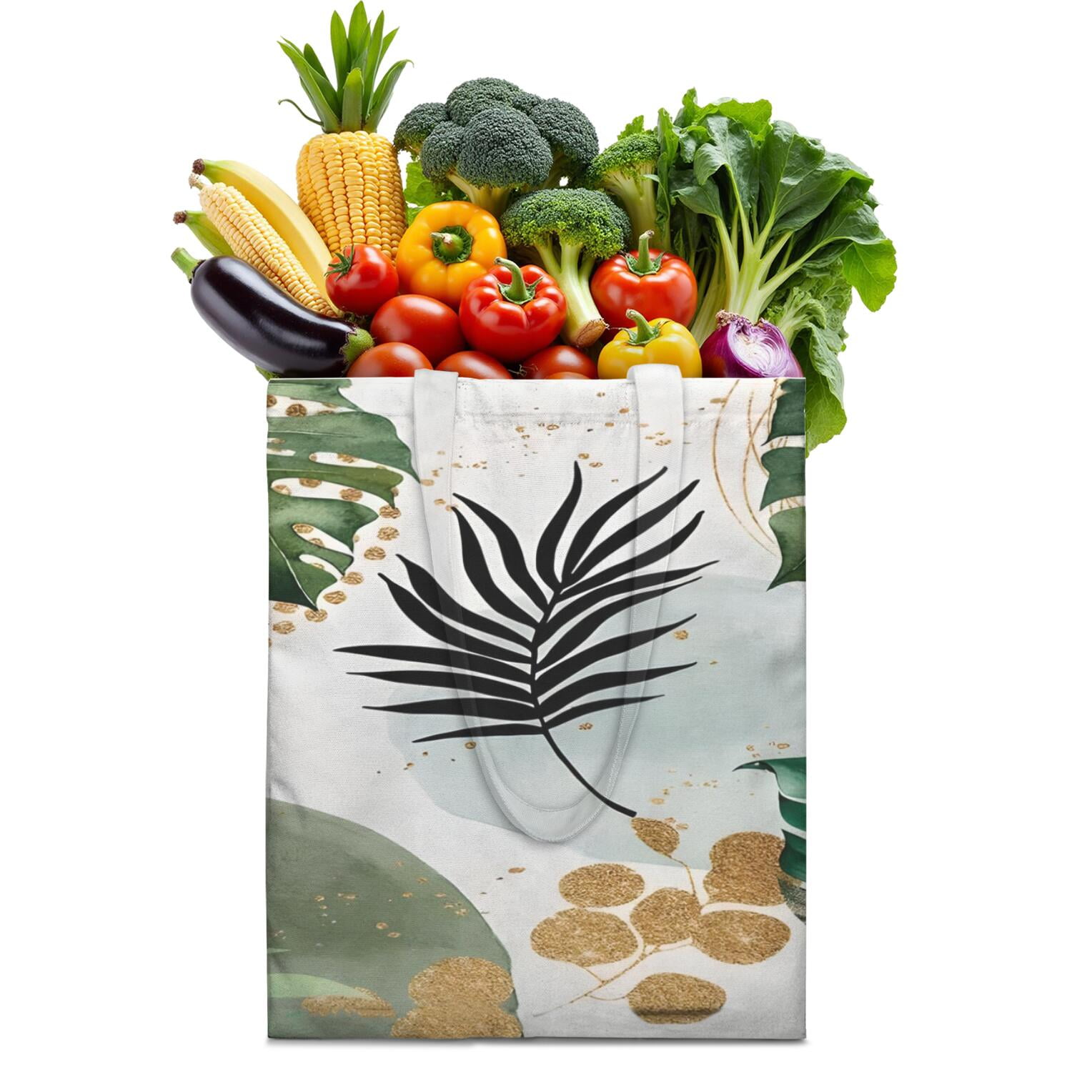 Bohemian Tribal Canvas Tote Bag – Artistic Reusable Shopping Handbag ...