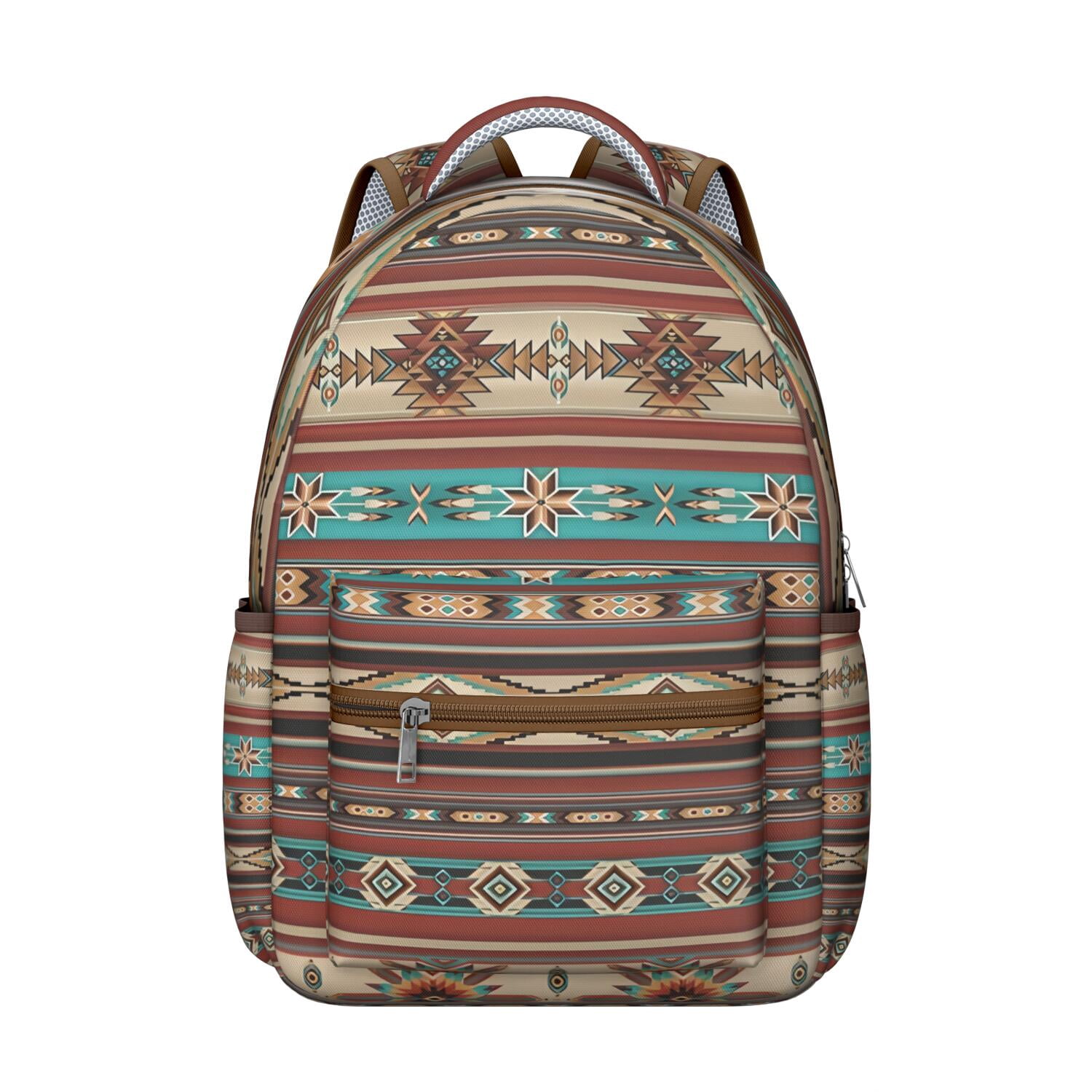 Bohemian Tribal Print Backpack - 17 Inch Laptop Sleeve & Spacious ...