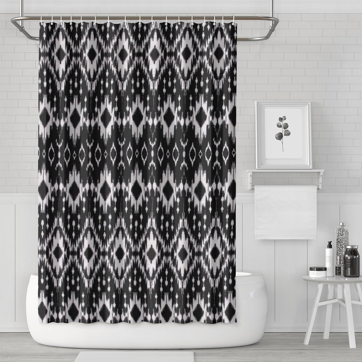 Bohemian Tribal Style Shower Curtain 72x72 Inches, Quick-Dry Polyester ...