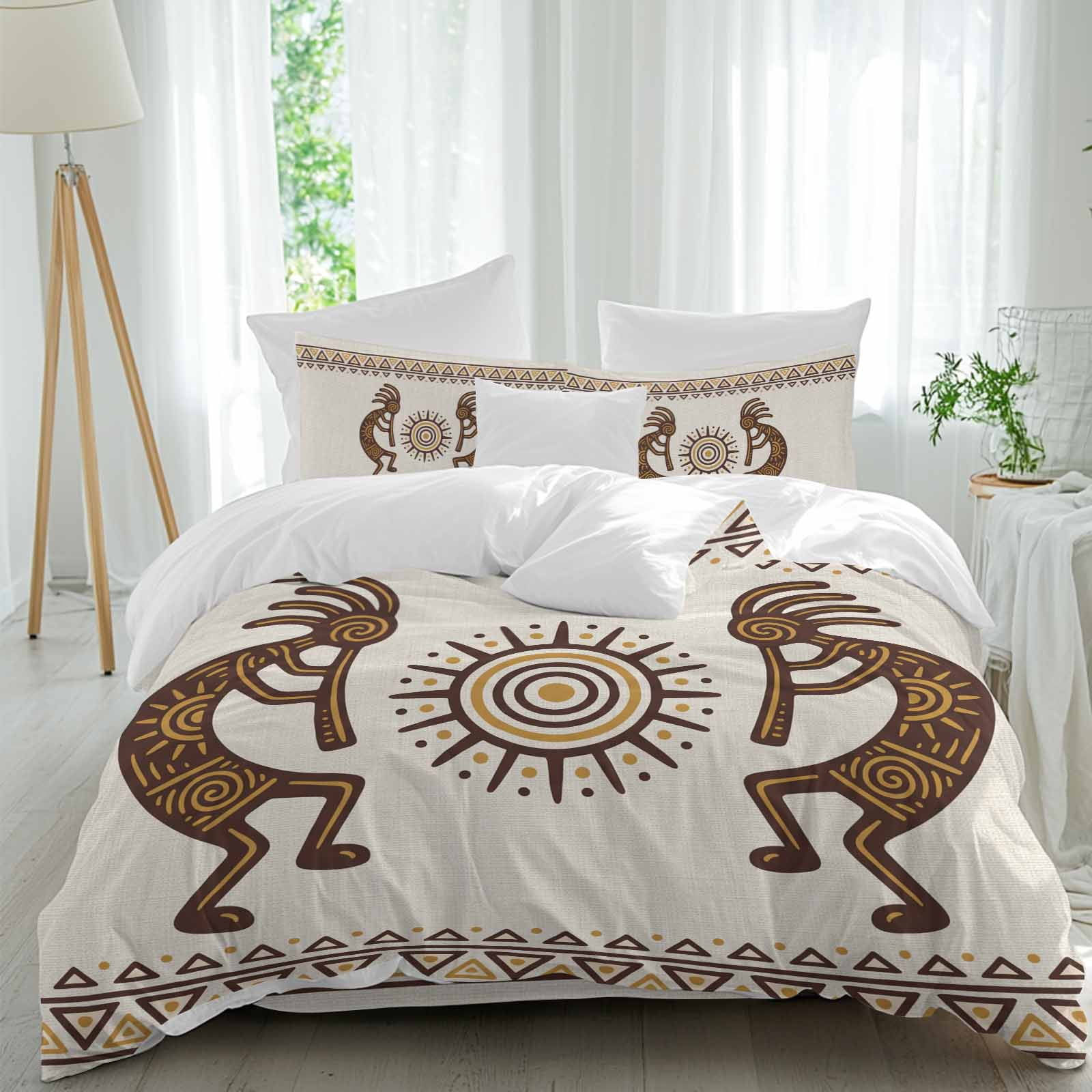 Bohemian Tribal Sunburst Bedding Duvet Cover Set Full Size 4 Pieces ...