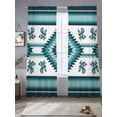 Bohemian Tribal Thunderbird Chiffon Sheer Curtains 84 Inches Long ...