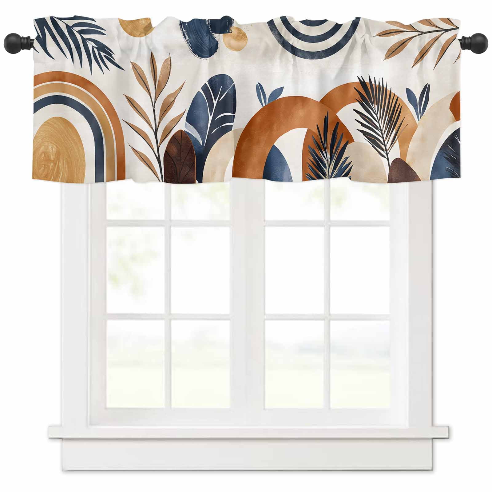 Bohemian Valances for Windows Farmhouse Kitchen Curtains Valances Rod ...