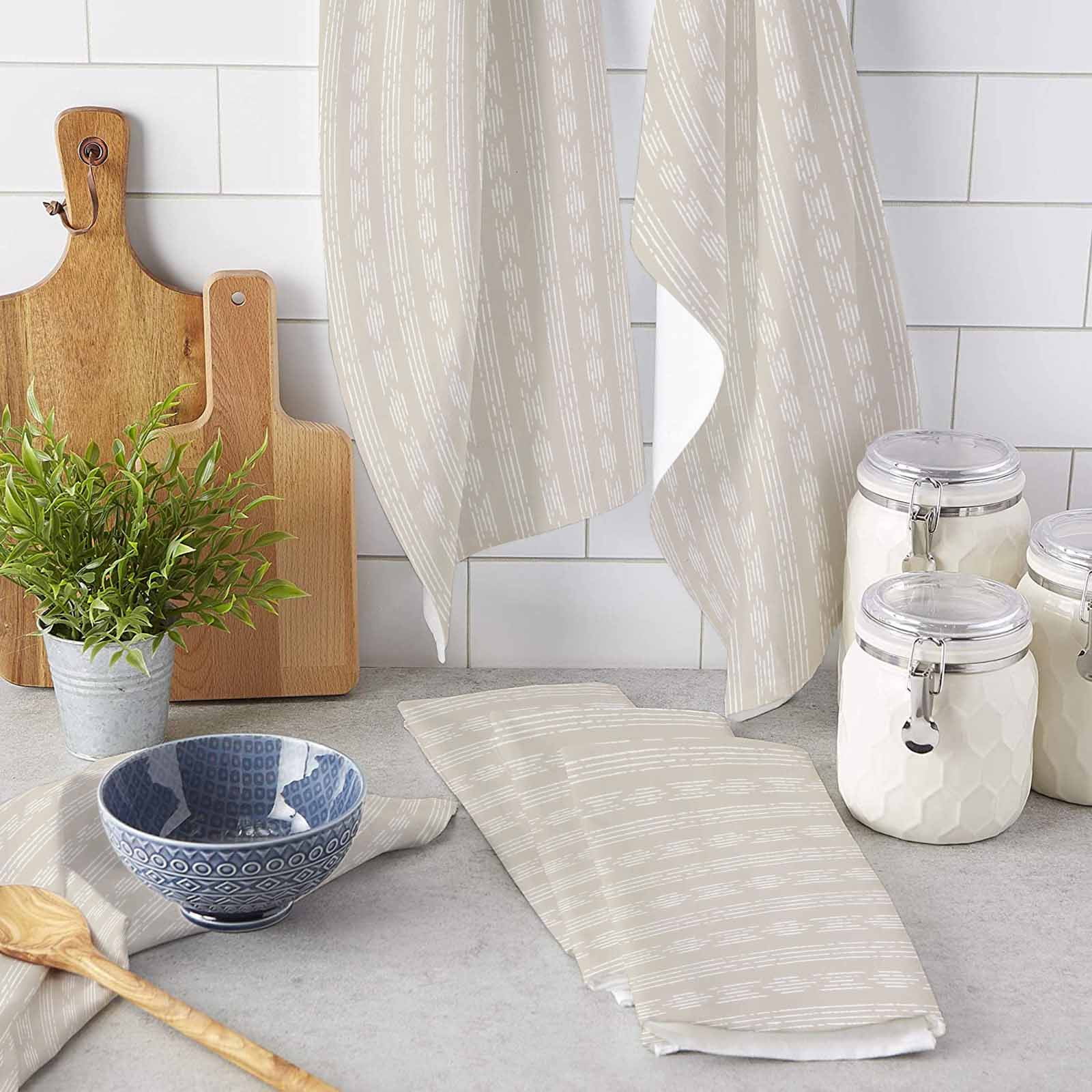 Bohemian Vintage Farmhouse Kitchen Towel Absorbent Dish Cloth Tableware ...