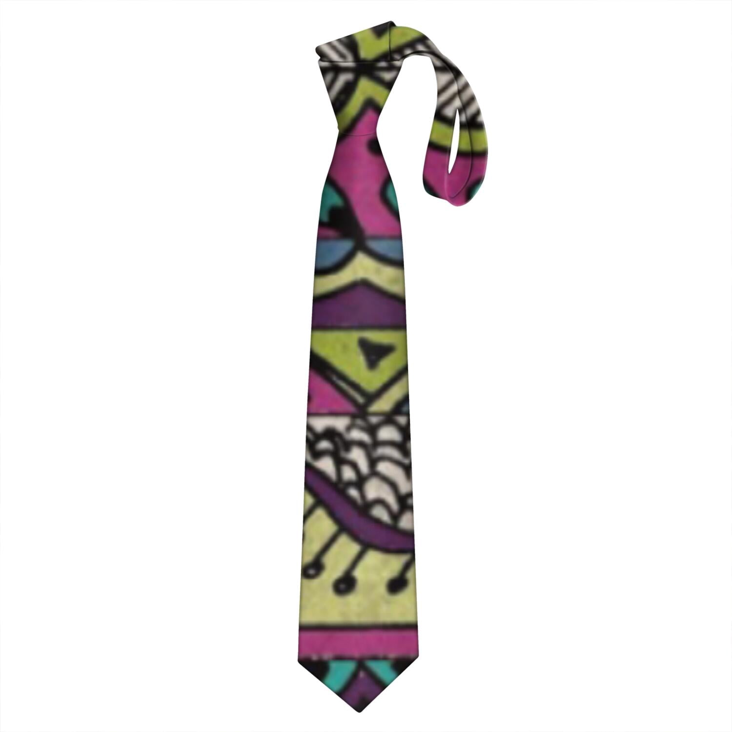 Bohemian Vintage Fashion Satin Necktie - Ethnic Retro Tie for Groomsmen ...