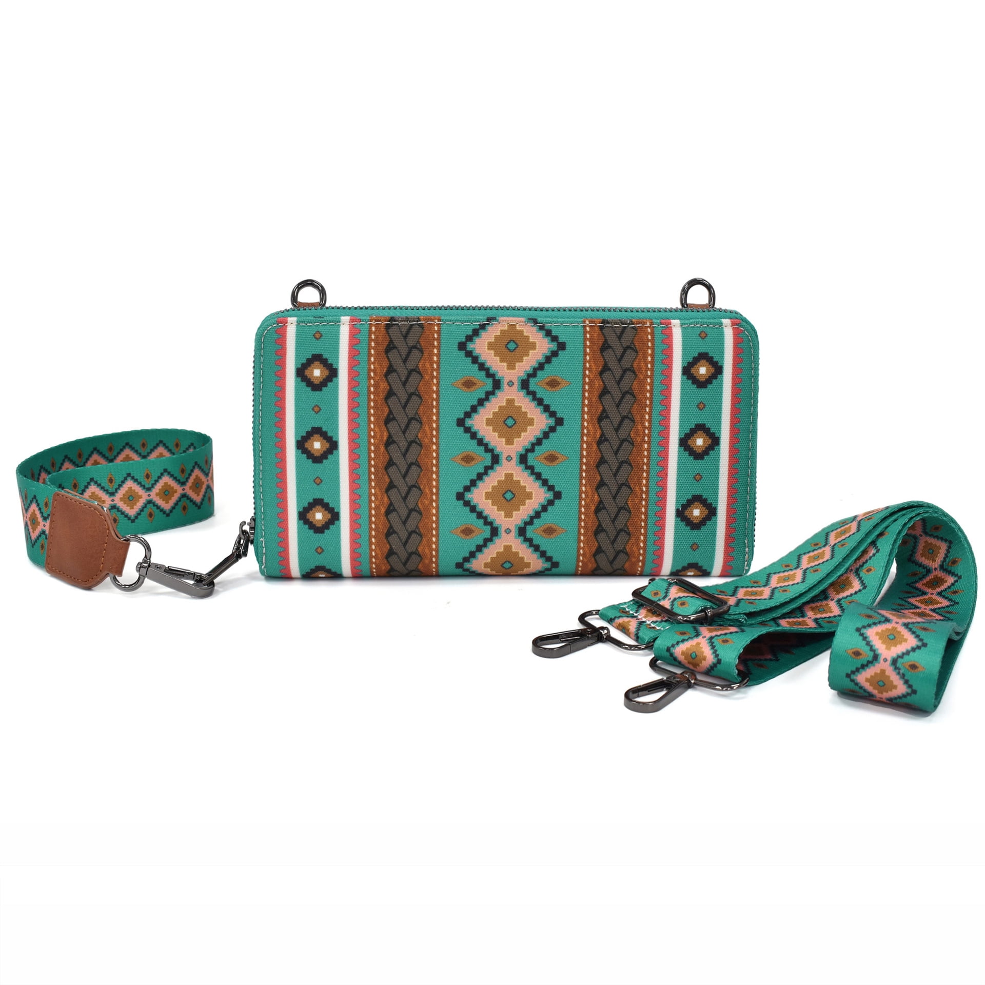 Bohemian Wallet Purse for Women Western Wallet Boho Clutch Wristlet ...