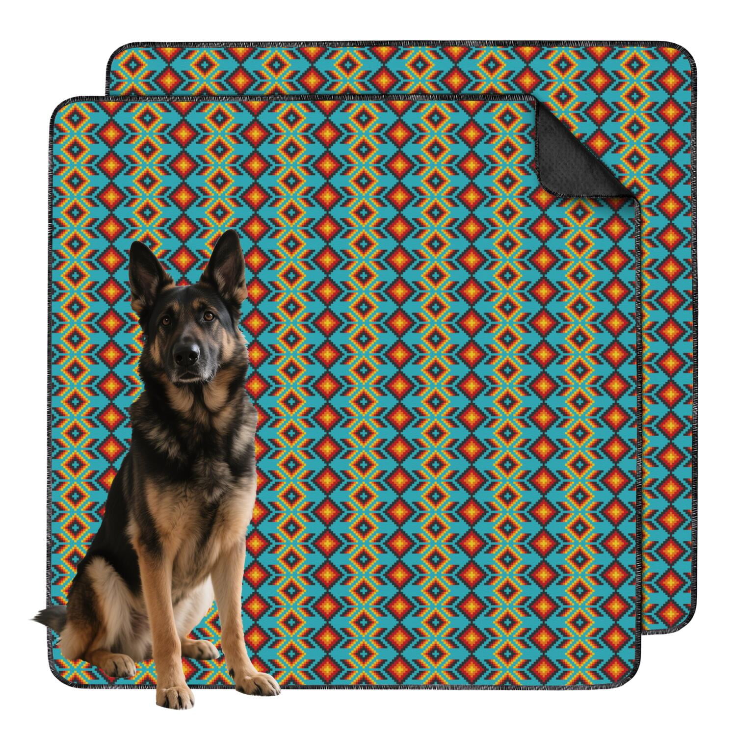 Bohemian Washable Housebreaking Pad, 48x48 Inch Reusable Dog Potty Mat ...