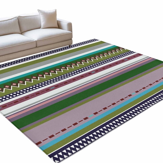 Bohemian Washable Rug 5x7 Area Rug for Living Room Bedroom Non Slip ...